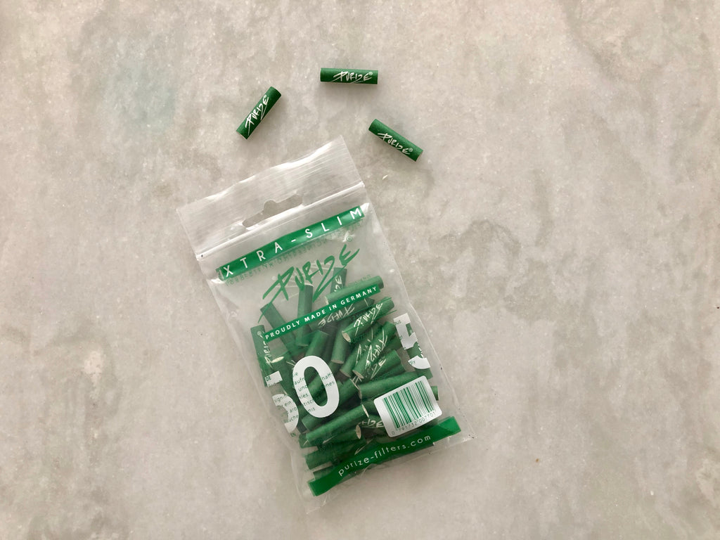 PURIZE® XTRA Slim Filters – Green | Activated Carbon Tips for Clean Sm ...